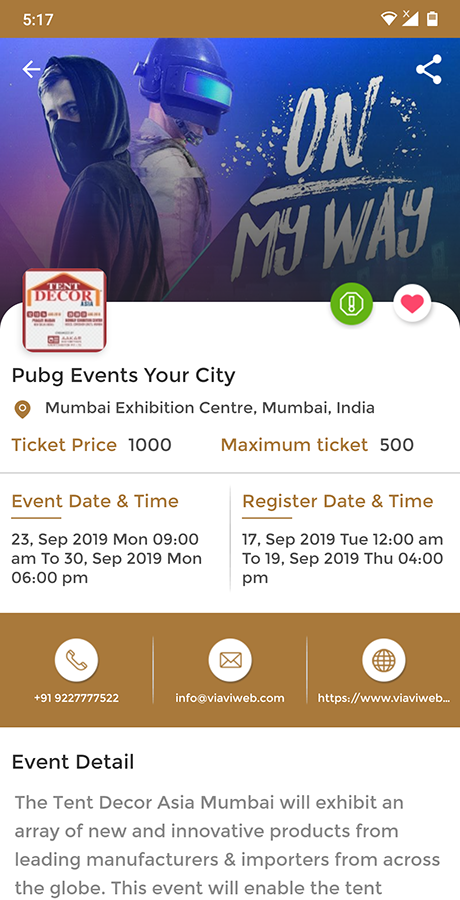 Android Event App (Create Event, Event Booking) by viaviwebtech | CodeCanyon